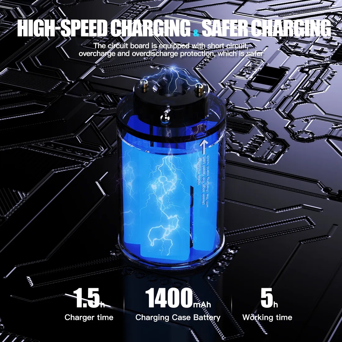 Mast Racer 4.0MM Stroke Wireless Çift Adaptör Blue